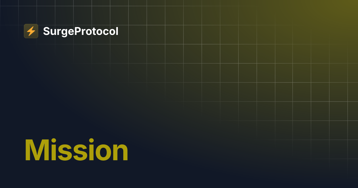 Mission | SurgeProtocol